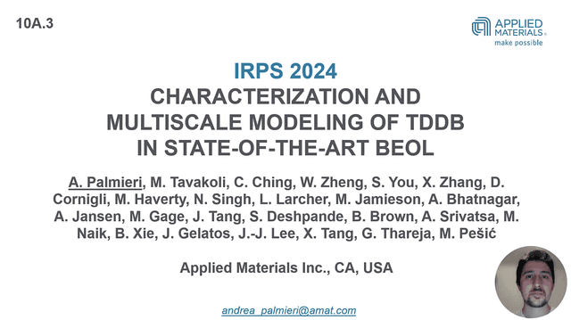 Underline | Characterization and multiscale modeling of TDDB in state-of-the-art BEOL