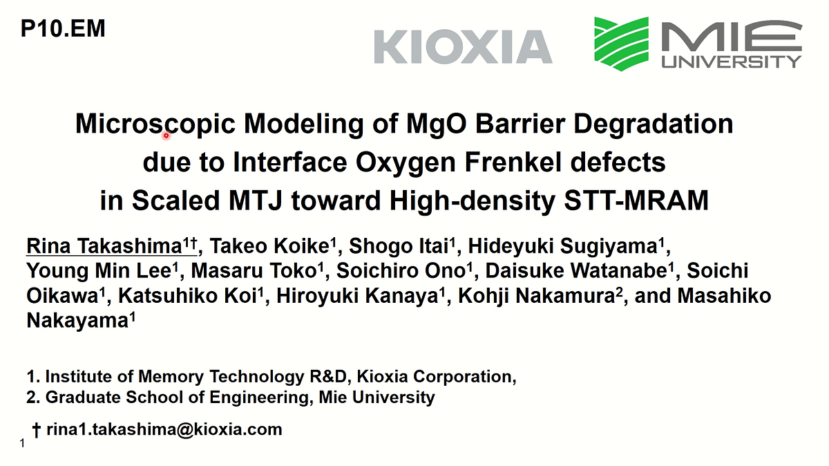 Microscopic modeling of MgO barrier degradation due to interface oxygen Frenkel defects in ...