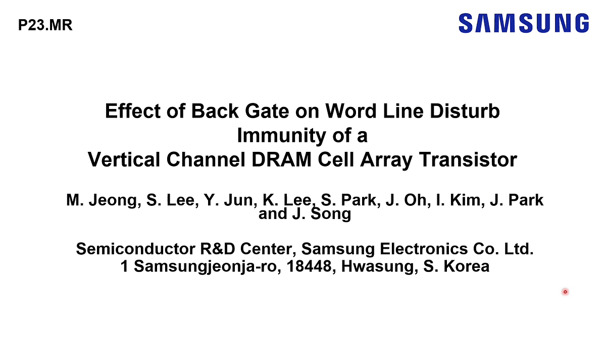 Underline | Effect of Back Gate on Word Line Disturb Immunity of a ...