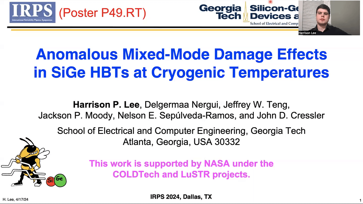 Underline | Anomalous Mixed-Mode Damage Effects in SiGe HBTs at ...