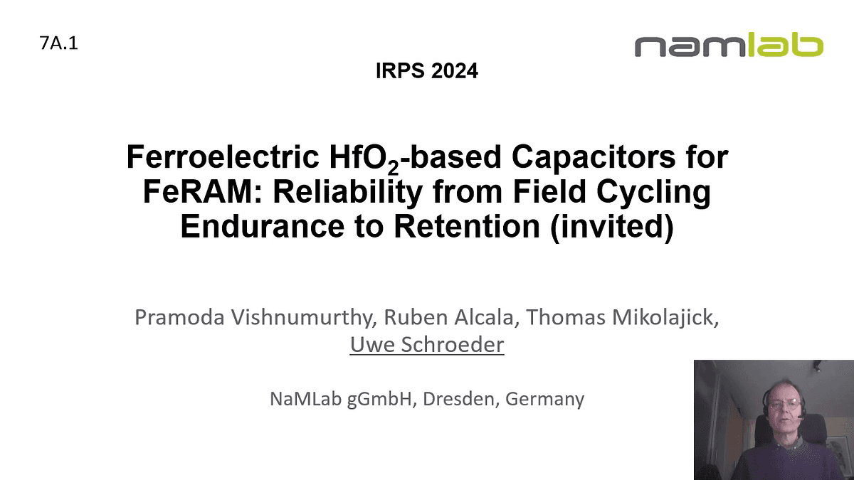 Underline | Ferroelectric HfO2-based Capacitors for FeRAM: Reliability ...