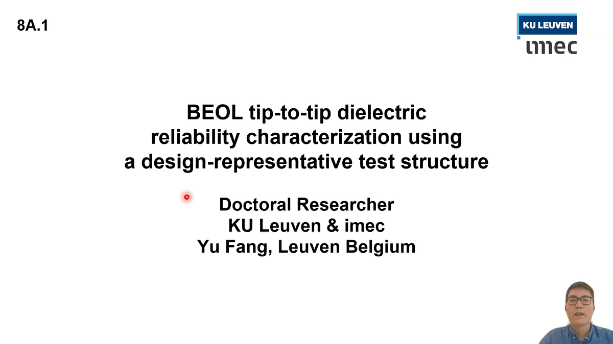 Underline | BEOL tip-to-tip dielectric reliability characterization ...