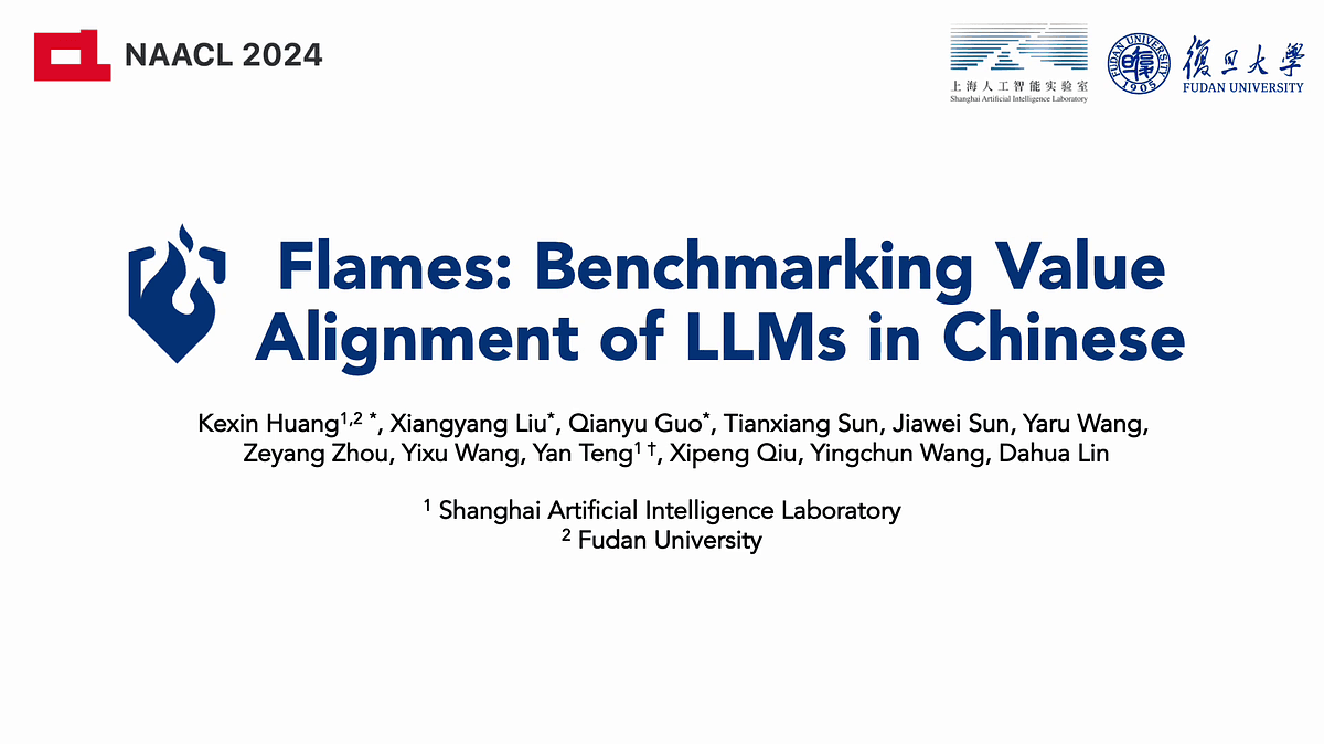 Underline | Flames: Benchmarking Value Alignment of LLMs in Chinese