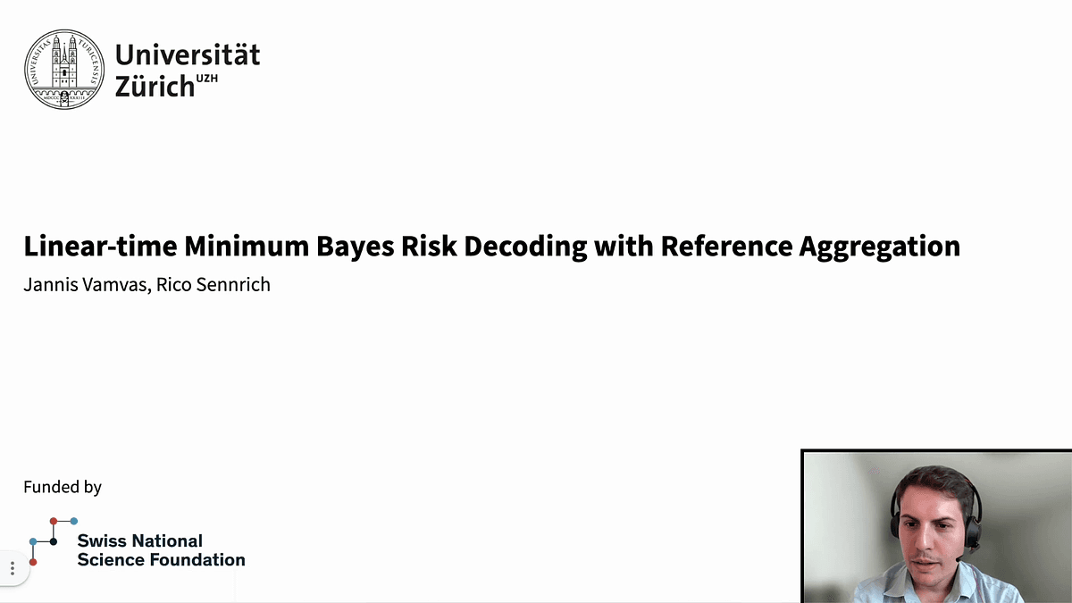 Underline Linear Time Minimum Bayes Risk Decoding With Reference Aggregation