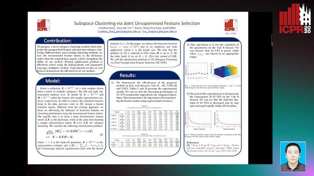 Subspace Clustering Via Joint Unsupervised Feature Selection Underline
