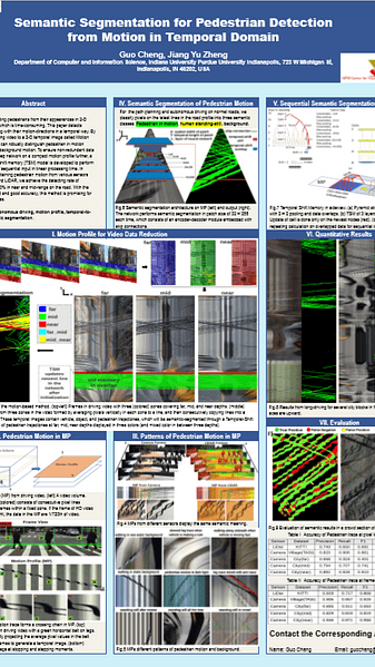 Underline Semantic Segmentation For Pedestrian Detection From Motion