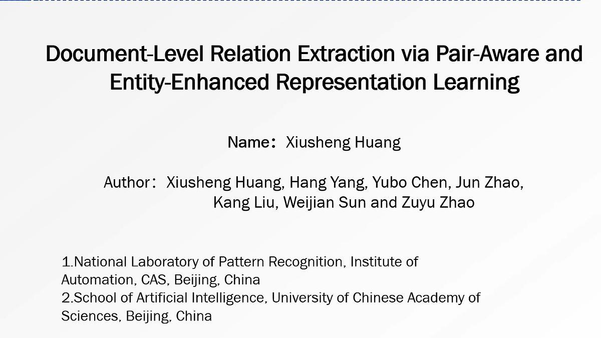 Underline Document Level Relation Extraction Via Pair Aware And Entity Enhanced Representation