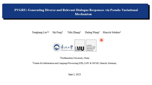 Underline Pvgru Generating Diverse And Relevant Dialogue Responses Via Pseudo Variational