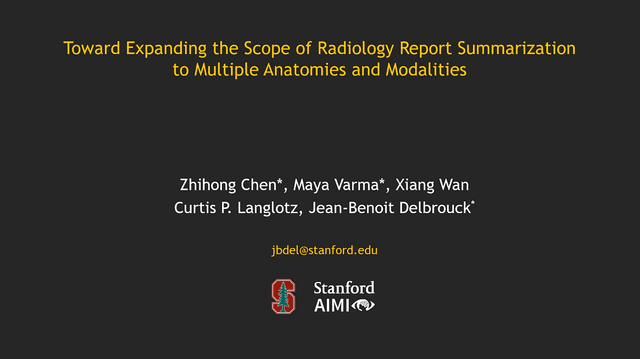 Underline Toward Expanding The Scope Of Radiology Report Summarization To Multiple Anatomies