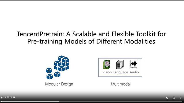 Underline Tencentpretrain A Scalable And Flexible Toolkit For Pre Training Models Of