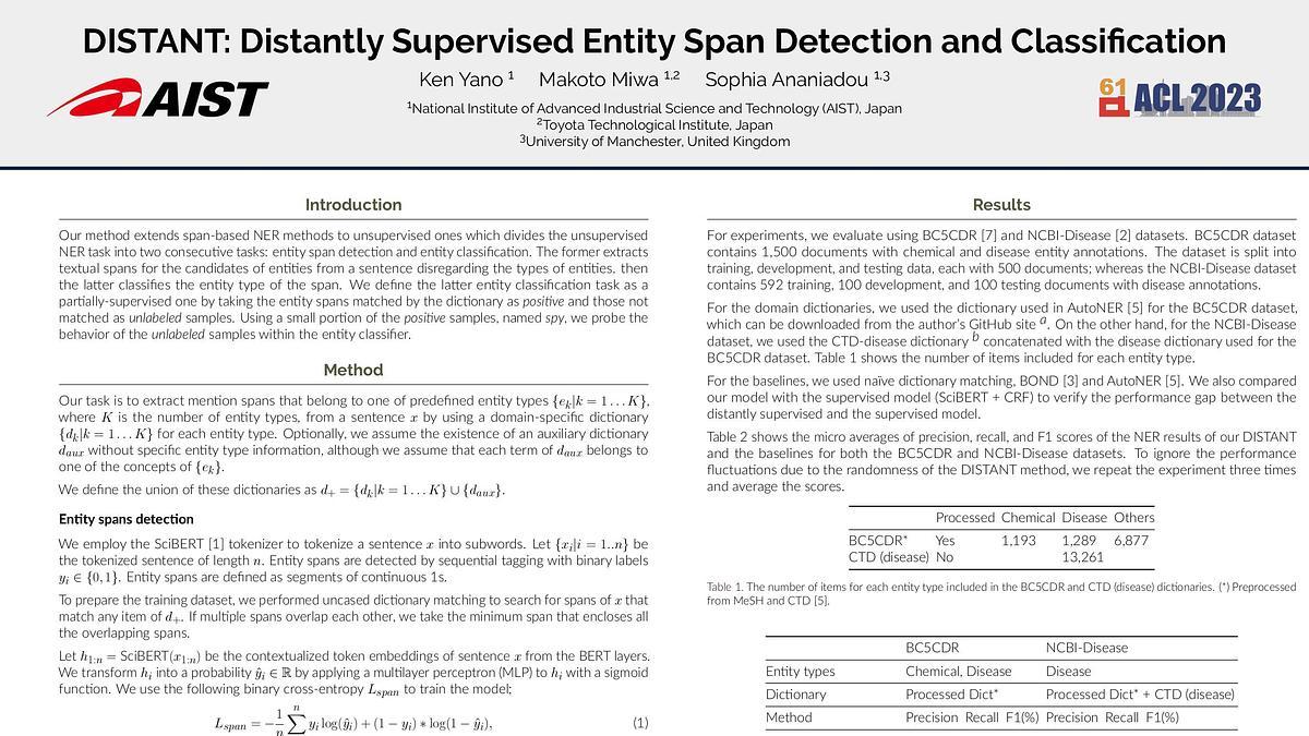 Underline Distant Distantly Supervised Entity Span Detection And Classification
