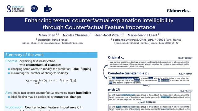 Underline Enhancing Textual Counterfactual Explanation